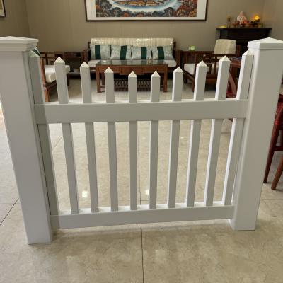China Pure White Maintenance-Free PVC Picket Fence 4ft High for sale