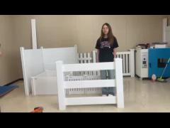 1.5m di altezza cavallo recinzione in Pvc ferro bianco quadrato per campi di allenamento arene