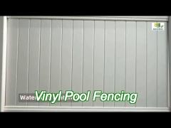 customizable white vinyl pool fencing easy to install high durability