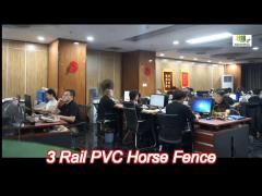 pvc flexible vinyl horse fencing custom design 1.5m 1.2m height