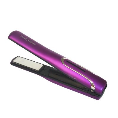 Cina BM139 purple portable constant temperature hair care titanium gold aluminum plate hair straightener in vendita