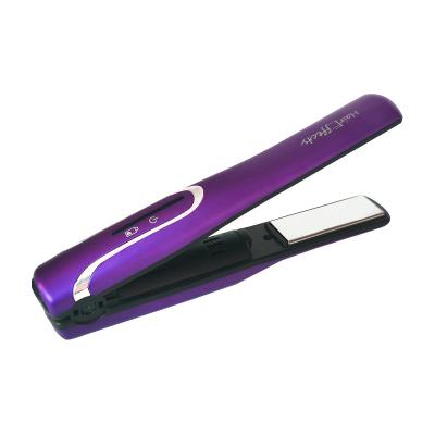 Cina BM139 purple portable constant temperature hair care titanium gold aluminum plate hair straightener in vendita