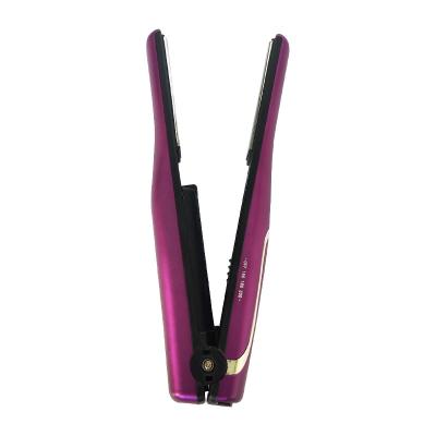 Cina BM139 purple portable constant temperature hair care titanium gold aluminum plate hair straightener in vendita