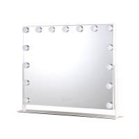 China Square Illuminated Vanity Mirrors Rechargeable Makeup Mirror for sale