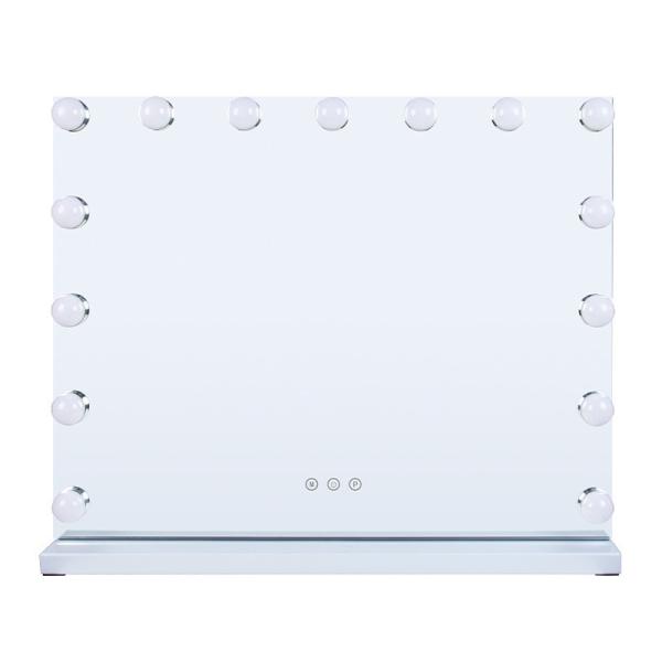 Quality Modern Chrome Led Hollywood Vanity Mirror Magnifying With Lights for sale