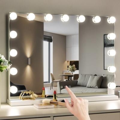 Cina Personal Beauty LED Hollywood Vanity Lights Ricaricabile Specchio touchscreen in vendita