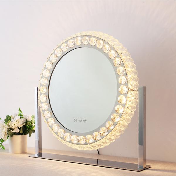 Quality LED Light Up Makeup Mirror Crystal Vanity Mirror Hollywood Style for sale