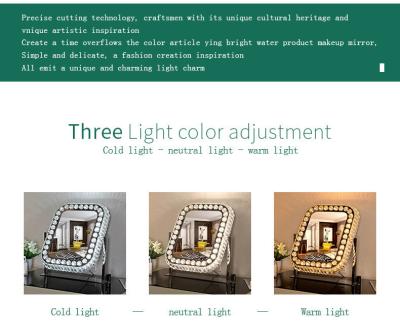 China Maquillaje Led Makeup Mirror Brush Set Hollywood Lights for sale
