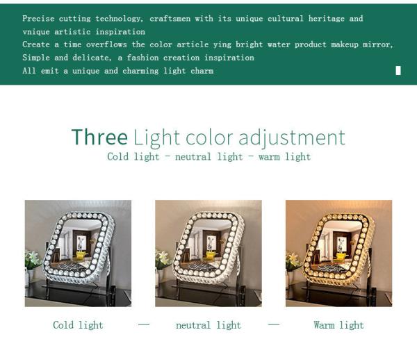 Quality Maquillaje Led Makeup Mirror Brush Set Hollywood Lights for sale