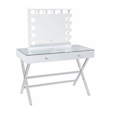 China Bedroom Furniture Custom Makeup Vanity Hollywood Mirror Dressing Table for sale