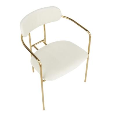 China Conjunto Contemporâneo de Dinette Redondo Cadeira de Braço Acolchada de Veludo Para Casa à venda