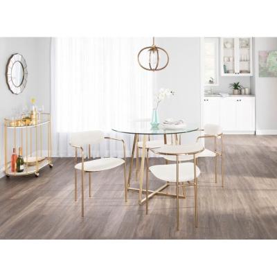 China Conjunto Contemporâneo de Dinette Redondo Cadeira de Braço Acolchada de Veludo Para Casa à venda