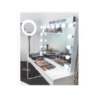 China RoHS LED Hollywood Mirror Dressing Table Desk Adjustable for sale