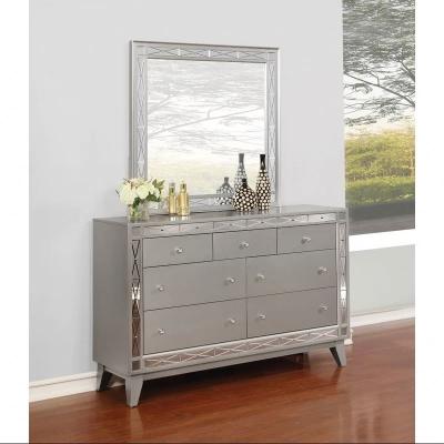 China Custom Made upholstered Contemporary Bedroom Sets MDF Wood for sale