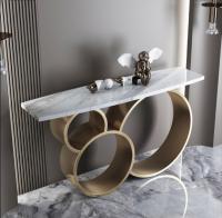 China Luxury Crystal Venetian Mirrored Console Table Rectangular for sale