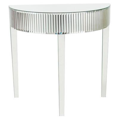 China Antiek zilveren spiegelmeubelen Demilune Console Tafel Custom Te koop