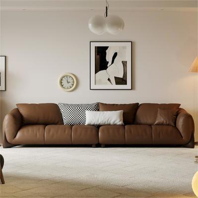 China Italian Genuine Leather Sectional Recliner Sofa Set Modular Living Room Furniture for sale