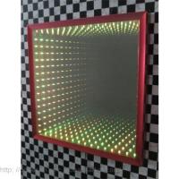 China Rectangle Magnifying Makeup Lighted Mirror Wall Mount Blue Lighting for sale