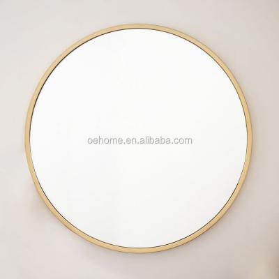 Cina Antico Arco di ottone Specchio a muro Superdimensione Rotondo 100 cm in vendita