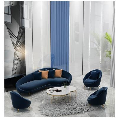 Chine Chaise de réception avec taille personnalisée et canapé en velours à trois places à vendre