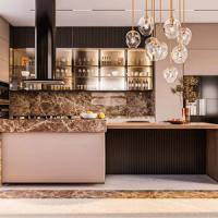 China Solid Wood Modular Wall Cabinets Modular Kitchen Pantry Cabinet Lacquer Finish for sale