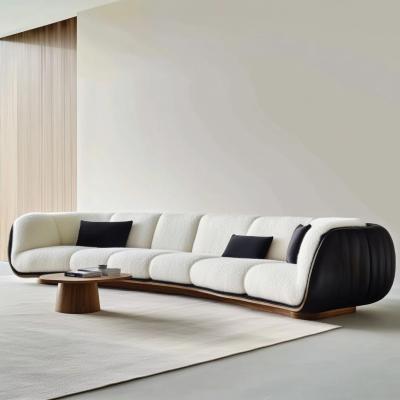 Cina Moderno Divano Set 3 Sedie Soft Bay Soggiorno Seduta Divano Boucle Tessuto Arredamento Bianco Materiale di riempimento schiuma in vendita