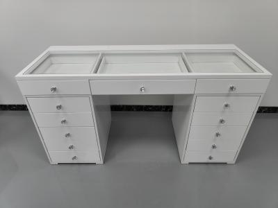 China Y Verpakking Moderne kleedkamer Met licht spiegel slaapkamer ijdelheid kleedkamer Make-up Desktop Led spiegels Set lades kleedkamers Te koop