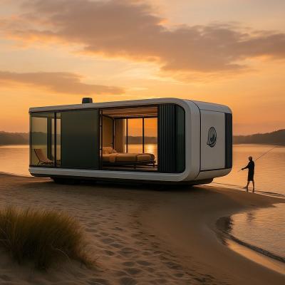 Cina Moderno modulo prefabbricato in acciaio 20FT/40FT, casa prefabbricata contemporanea, soggiorno, camera da letto, capsula spaziale mobile container in vendita