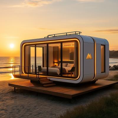 Cina Moderno modulo prefabbricato in acciaio 20FT/40FT, casa prefabbricata contemporanea, soggiorno, camera da letto, capsula spaziale mobile container in vendita