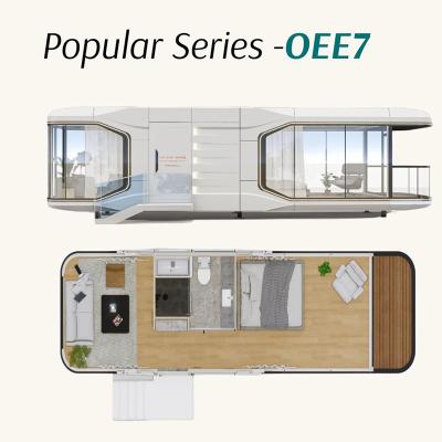Cina Camera da letto di lusso Soggiorno Moderno Prefabbricato Smart Tiny Space Capsule Mobile Modulare Container Capsule House Hotel in vendita