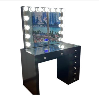China Stock In US Bedroom Dressers Makeup Table Dressing Desk With  Mirror Girl Cosmetic Vanity for sale