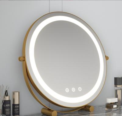 China Touch Screen Small Vanity Mirror with LED Lights for Personal Beauty Makeup for sale