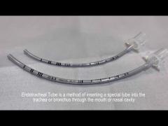 Tubos nasais endotraqueais de 4,5 mm com punho com raios-X azuis