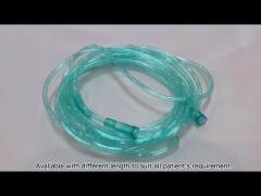 Curved Nasal Cannula Tube 2m Star Lumen Tubing Respiratory Medicine Dip Molded Nasal Cannulas