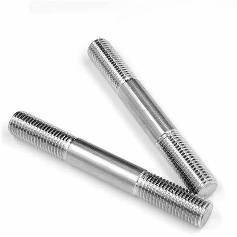 Double Head Bolts DIN835 Stud Bolt Carbon Stainless Steel - Side profile view