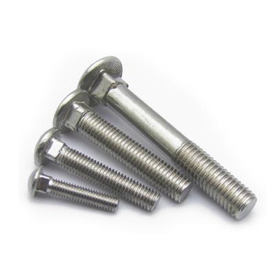 China DIN603 Carbon Stainless Steel Carriage Bolt Mushroom Head Screw M5 to M24 Round Head Bolt for sale