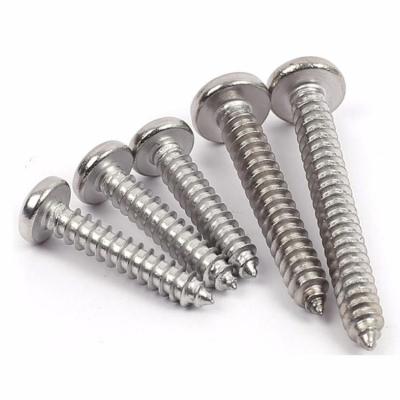 China Grade 8.8 Stainless Steel Construction Screws DIN7981 Round Head Self Tapping Screws for sale