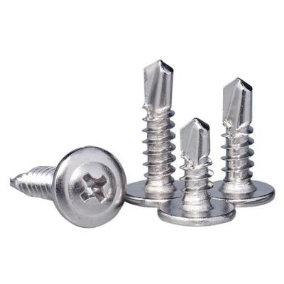 China CE Certified Zinc Plated Screw Corrosion Resistant Wafer Head Self Drilling Screws DIN7504 for sale