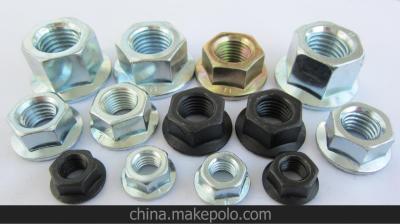 China DIN6923 Metal Nut Carbon Steel Stainless Steel Hex Flange Nut M5 - M24 for sale