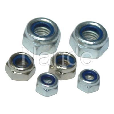 China DIN985 Nylock Hex Nut M5 - M20 Nylon Insert Lock Nut For Secure Fastening for sale