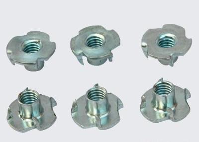 China DIN Standard Metal Nut Galvanized Four Prong T Nut M6 For Durable Mechanical Fastening for sale