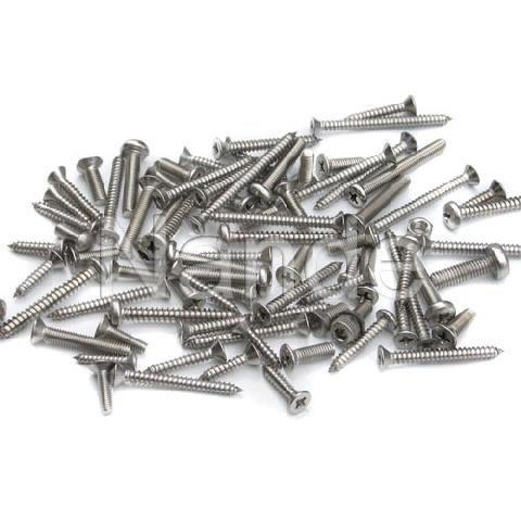 Quality DIN7981 Stainless Steel Self Tapping Screw Nickel Plated Pan Head Self Tappers for sale