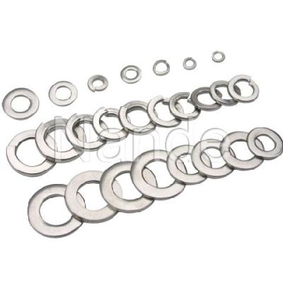 China SUS304 SUS316 Stainless Steel Flat Washer DIN125 DIN127 Round Metal Washer M3 - M72 for sale
