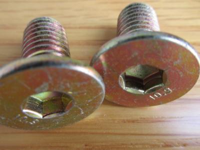 China High Strength Carbon Steel Bolts DIN7991 Hex Socket Bolt M10x20 For Heavy Machinery Assembly for sale