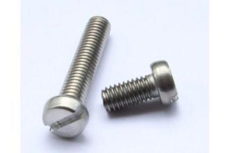 Quality DIN84 OEM Screw M3 - M10 Slotted Cheese Head Screw With Zinc Or Nickel Plating for sale