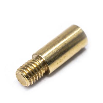 China Precision CNC Shaft Extension Brass Shaft ISO9001 Certified With Thread Adapter for sale