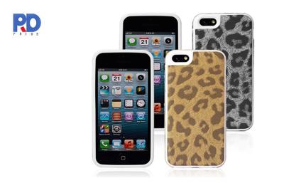Cina iPhone 5C TPU + cassa del telefono del modello del leopardo del cuoio antiscivolo in vendita