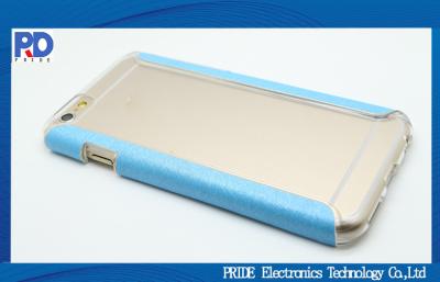 Cina copertura dura protettiva ibrida di caso della pagina di cuoio trasparente di iPhone 6 in vendita