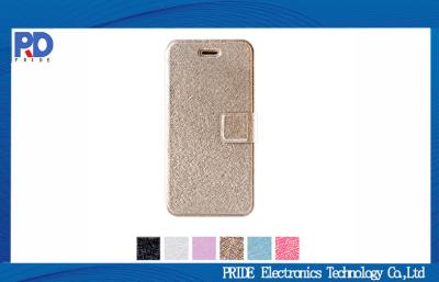 Cina Cassa di cuoio di seta del portafoglio di iPhone 6/caso pieghevole di vibrazione supporto di iPhone 6 in vendita