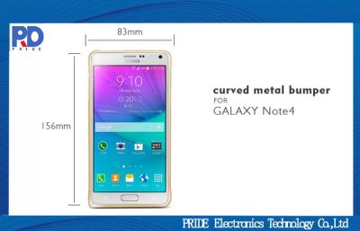 Cina Caso di alluminio della struttura del paraurti del telefono del metallo per la nota 4 della galassia di Samsung in vendita